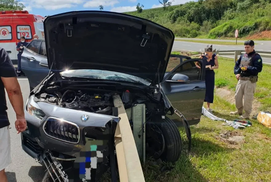 Grave acidente na BR-376: Guard-rail atravessa carro e resulta na morte ...